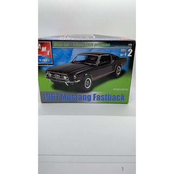 AMT Ertl | Toys | Amt Ertl 967 Ford Mustang Gt Fastback Black 125 Model ...